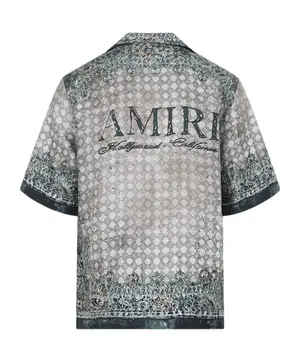 Amiri Bandana Print Short Sleeve Shirt
