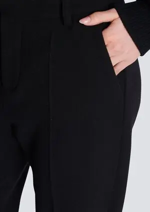Balmain High-rise Tapered Trousers - Black