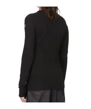 Moncler Embroidered Logo Jumper - Black