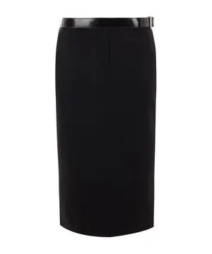 Prada Belted Midi Skirt