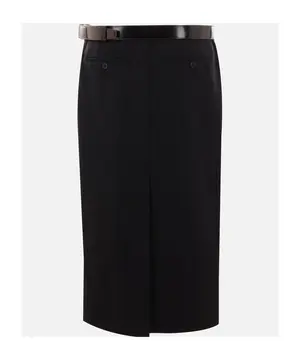 Prada Belted Midi Skirt