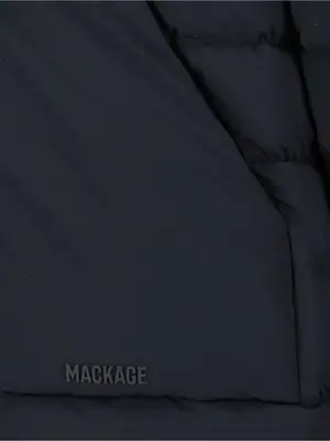 Mackage Zip-up Drawstring Down Jacket With Quilted Detailing