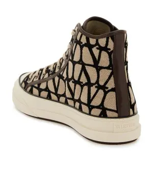 Valentino Garavani Tootaloop" Round Toe High-top Sneakers - Multicolor