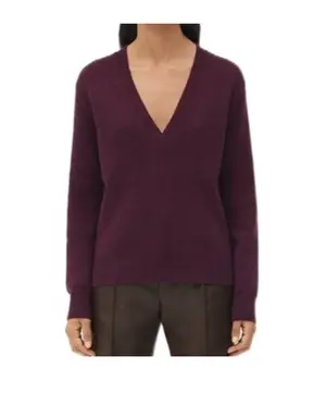 Bottega Veneta V-neck Long-sleeved Jumper - Black