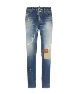 Dsquared2 Medium Washed Distressed Cool Guy Jeans - Blue