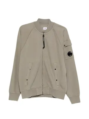 C.P. COMPANY Patch-pocket Zip-fastening Sweatshirt - Grey