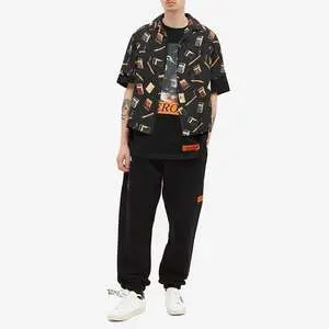 Heron Preston Graphic Print Cotton T-shirt - Black