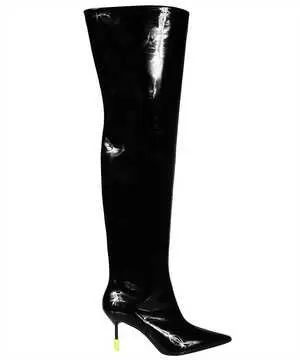 MSGM Pointed-toe Over-the-knee Boots