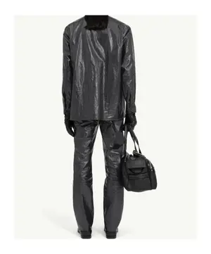 MAISON MARGIELA Shiny Coated Shirt - Black