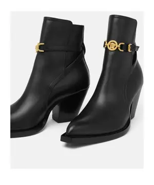 Versace Medusa '95 Pointed Toe Ankle Boots