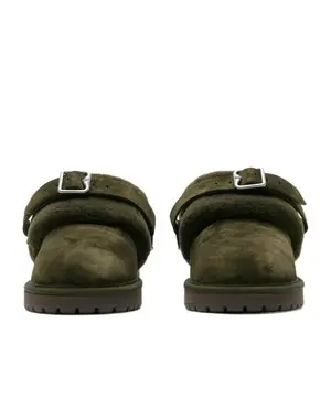 Burberry Slip-on Low Slippers With Sheepskin Lining And Ekd Sole Detailing - Loch