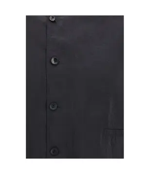LEMAIRE Button-up Long-sleeved Shirt - Black