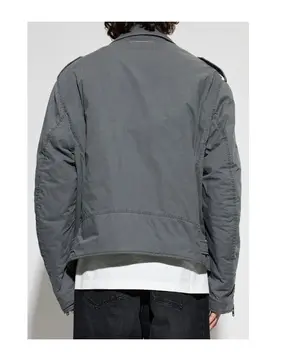 MAISON MARGIELA Belted Zip-up Biker Jacket