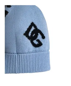 Dolce & Gabbana Logo Intarsia Knit Beanie