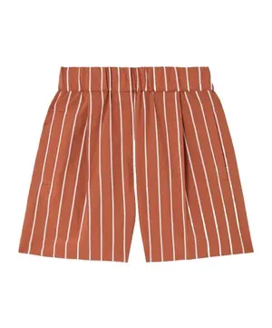 Brunello Cucinelli Striped Elastic Waist Shorts