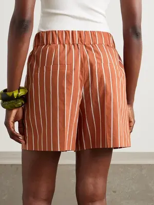 Brunello Cucinelli Striped Elastic Waist Shorts