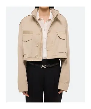 Helmut Lang Convertible Field Jacket With Drawstring Waist