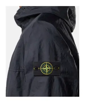 Stone Island Hooded Jacket With Logo Patch