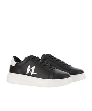 Karl Lagerfeld Logo-appliqué Leather Sneakers