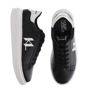 Karl Lagerfeld Logo-appliqué Leather Sneakers