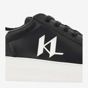 Karl Lagerfeld Logo-appliqué Leather Sneakers