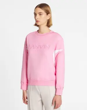 LANVIN Logo Embroidered Crewneck Sweatshirt