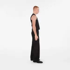 Burberry Tailored Trousers With Logo Charm