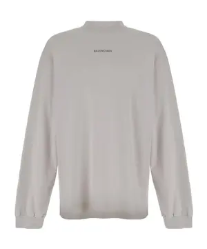 Balenciaga Logo Print Long Sleeve T-shirt
