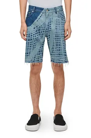Loewe Printed Denim Shorts