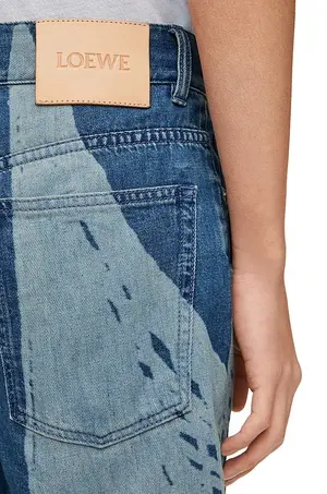 Loewe Printed Denim Shorts