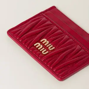 Miu Miu Logo-lettering Cardholder - Red
