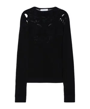 Off-White Arrow Cut-out Crewneck Top