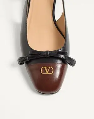 Valentino Garavani Bow Detailed Slingback Flats