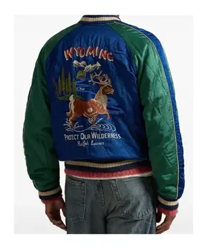 Polo Ralph Lauren Embroidered Quilted Bomber Jacket