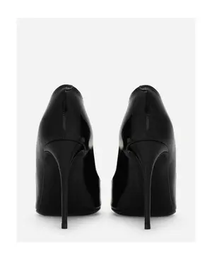 Dolce & Gabbana Stiletto Heel Pumps With Logo Lettering - Black