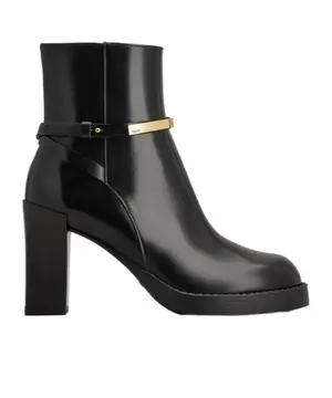 TOD'S Round Toe Zip Up Ankle Boots