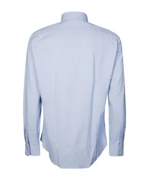 XACUS Twill French-collar Shirt - Blue