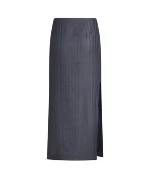 Etro Striped Midi Pencil Skirt - Black