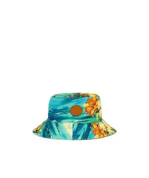 Gucci Graphic Print Reversible Bucket Hat - Green
