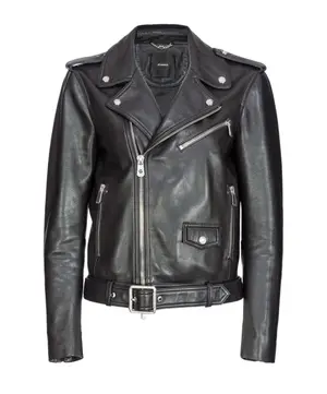 Pinko Zip-up Belted Biker Jacket