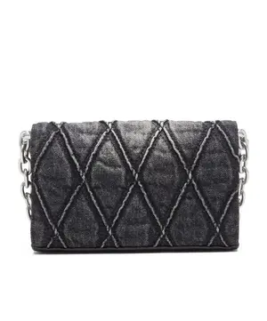 DIESEL® Charm-d Embellished Strap Denim Wallet