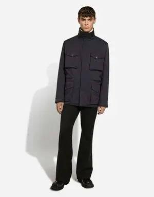 Dolce & Gabbana Concealed Zipped Safari Jacket - Black