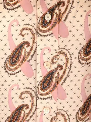 Etro Paisley Print Collared Long Sleeve Shirt