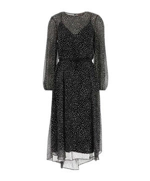 Max Mara Campo Belted Polka-dot Dress - Black