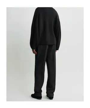 TOTEME Double-breasted Ribbed Cardigan - Black