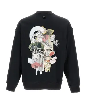 WOOYOUNGMI Floral Motif Crewneck Sweater