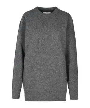 MAISON MARGIELA Logo Embroidered Crewneck Jumper - Black