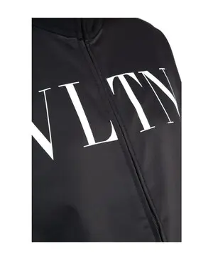 Valentino Garavani Logo Print Zip-up Work Jacket