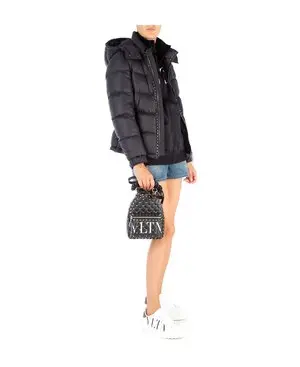 Valentino Garavani Logo Print Zip-up Work Jacket