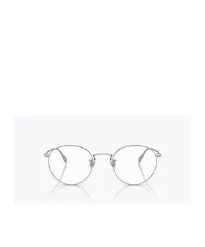 Oliver Spencer Coleridge Round Frame Eyeglasses - Silver